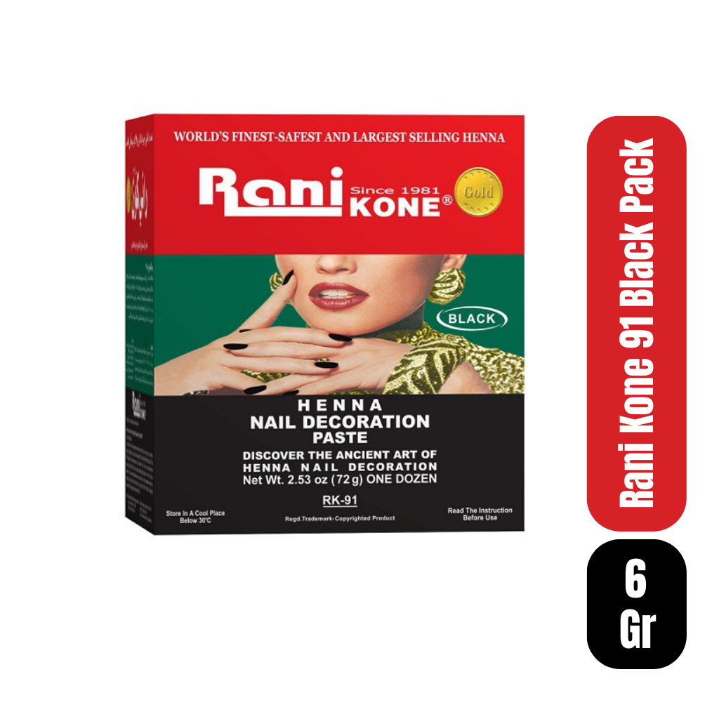 Jual Rani Kone Pacar Kuku / Henna Pacar Kuku Halal Kutek Arab Black 12 ...