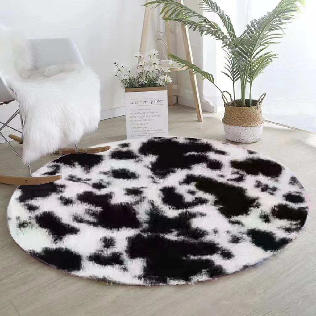 Jual Karpet Bulat Ombre & Motif Warna Diamater 100cm/Karpet Bulu Lantai ...