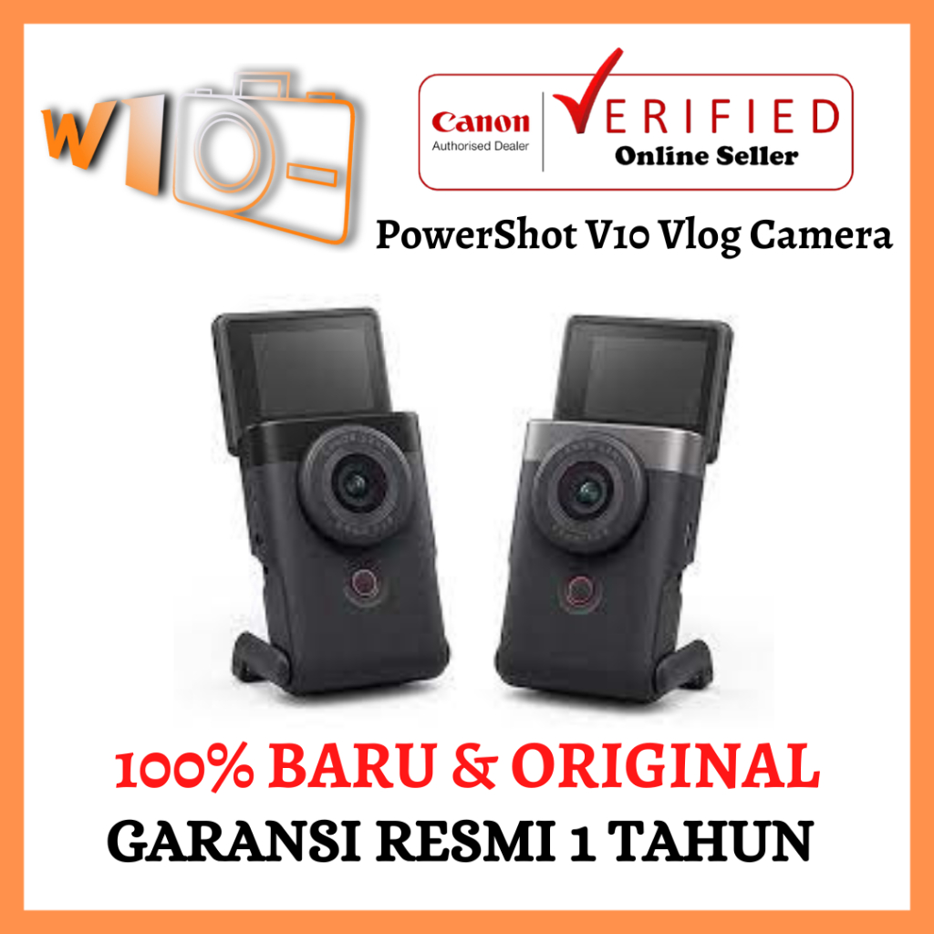 Jual Canon PowerShot V10 Vlog Camera - Hitam | Shopee Indonesia