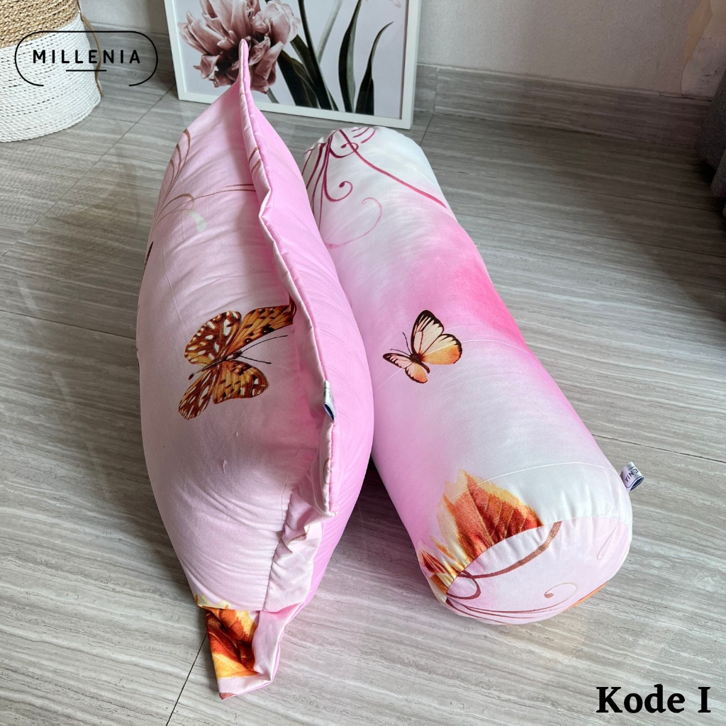 Jual Millenia Bantal Tidur Figura Motif (BONUS guling) Lembut double ...