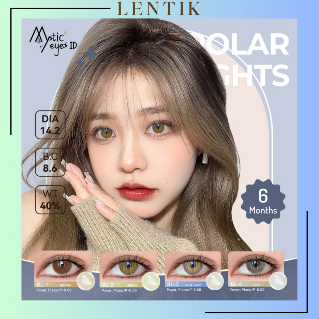 Jual SOFTLENS MYSTIC EYES POLAR NORMAL ONLY + FREE LENSCASE | Shopee Indonesia
