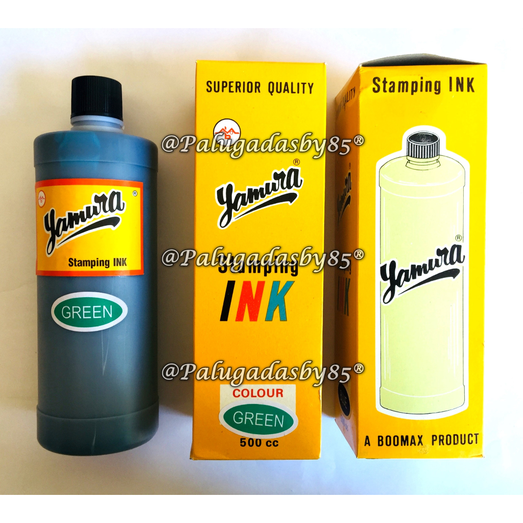 Jual (1 Botol) YAMURA Stamp Pad Ink 500 ml / Stamp Pad Ink Yamura 500 ...