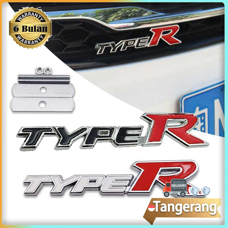 Jual Emblem Logo Grill Type-R TypeR Mobil Honda Civic Tulisan TYPE-R 15 ...