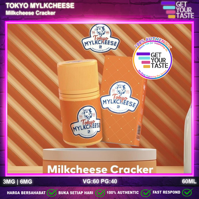 Jual Liquid Tokyo Mylkcheese Sweets of Good Milk & Cheese Cracker 60ML ...