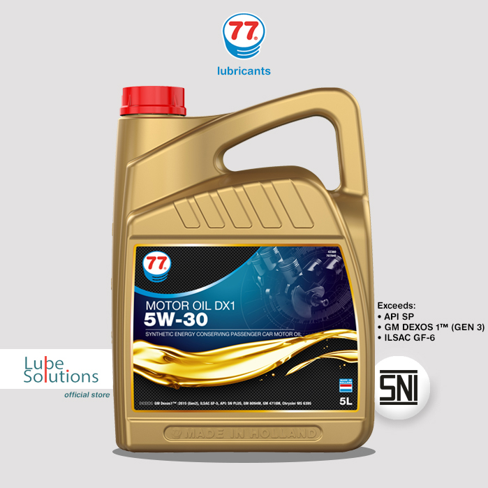 Jual OLI 77 LUBRICANTS MOTOR OIL DX1 5W-30 API SP (Dexos 1 Gen 3 ...