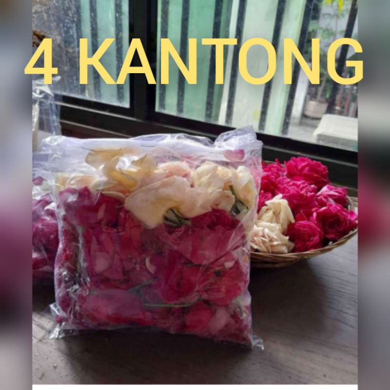 Jual bunga mawar wangi kampung jawa mawar tabur (4 kantong) paket hemat ...