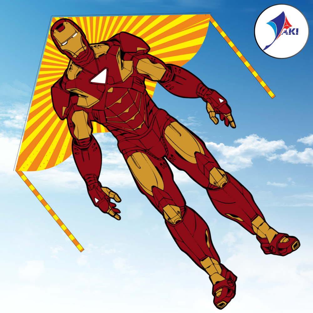 Jual Layangan Ripstop Superhero Marvel Avengers IRON MAN Ukuran Besar ...