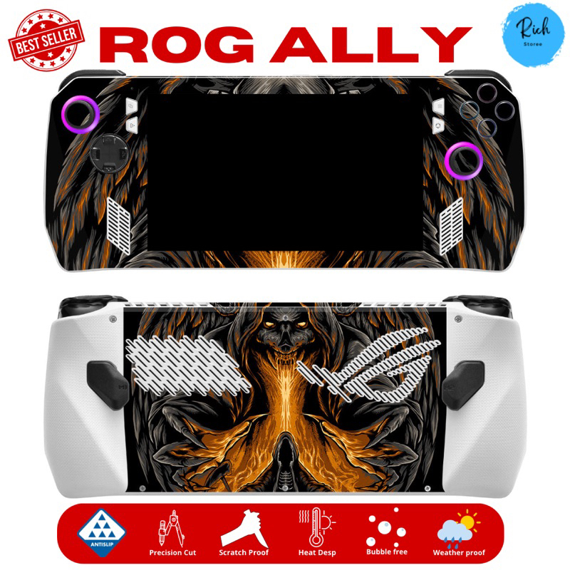 Jual Garskin skin pelindung ROG ALLY bisa custom tengkorak | Shopee ...