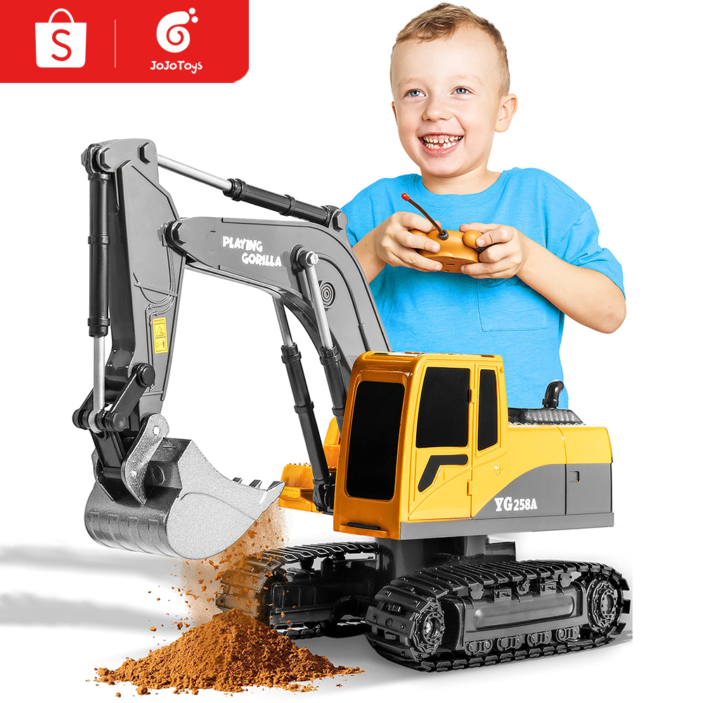 Jual JOJOTOY Excavator Remote Control 11 Saluran 360° Setir Digger ...