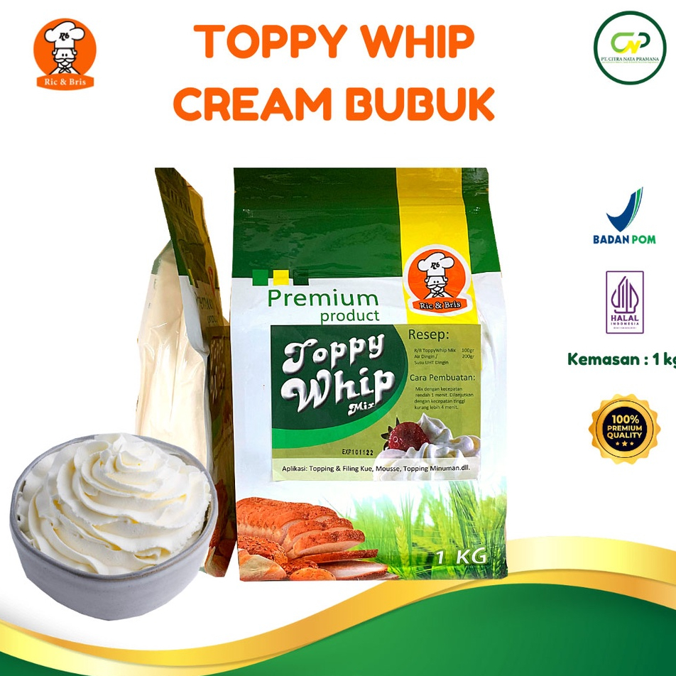 Jual R&B Whip Cream Instan 10 kg / High Quality Whipping Whippy Bubuk ...