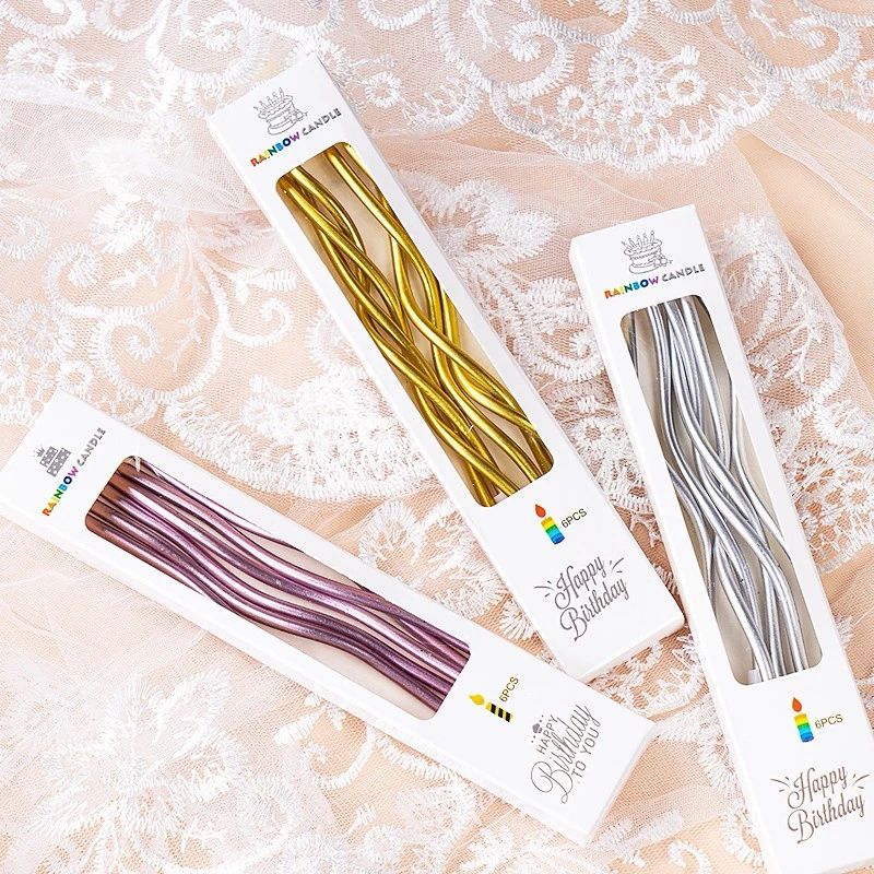 Jual Lilin Spiral Metalik Birthday Candle Premium / Lilin Ulang Tahun ...