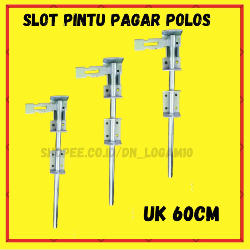 Jual Slot grendel P.60 cm pintu pagar besi gebyog garasi rumah bukan ...