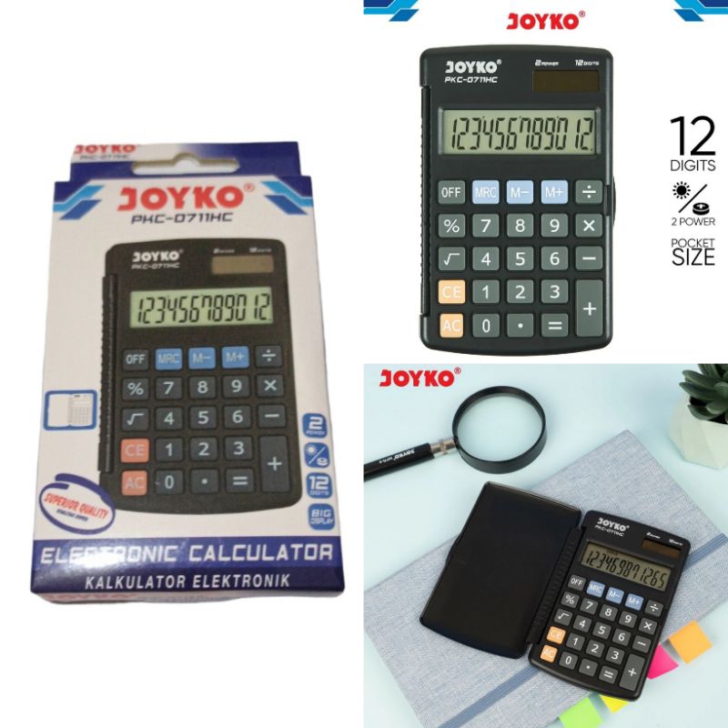 Jual Kalkulator 12 digit Joyko PKC-0711HC , kalkulator saku joyko ...