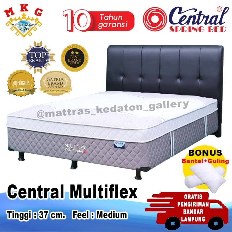 Jual Central Springbed Multiflex Pocket Spring 1 Set Kepala Dan kaki Kasur Multibed | Shopee ...