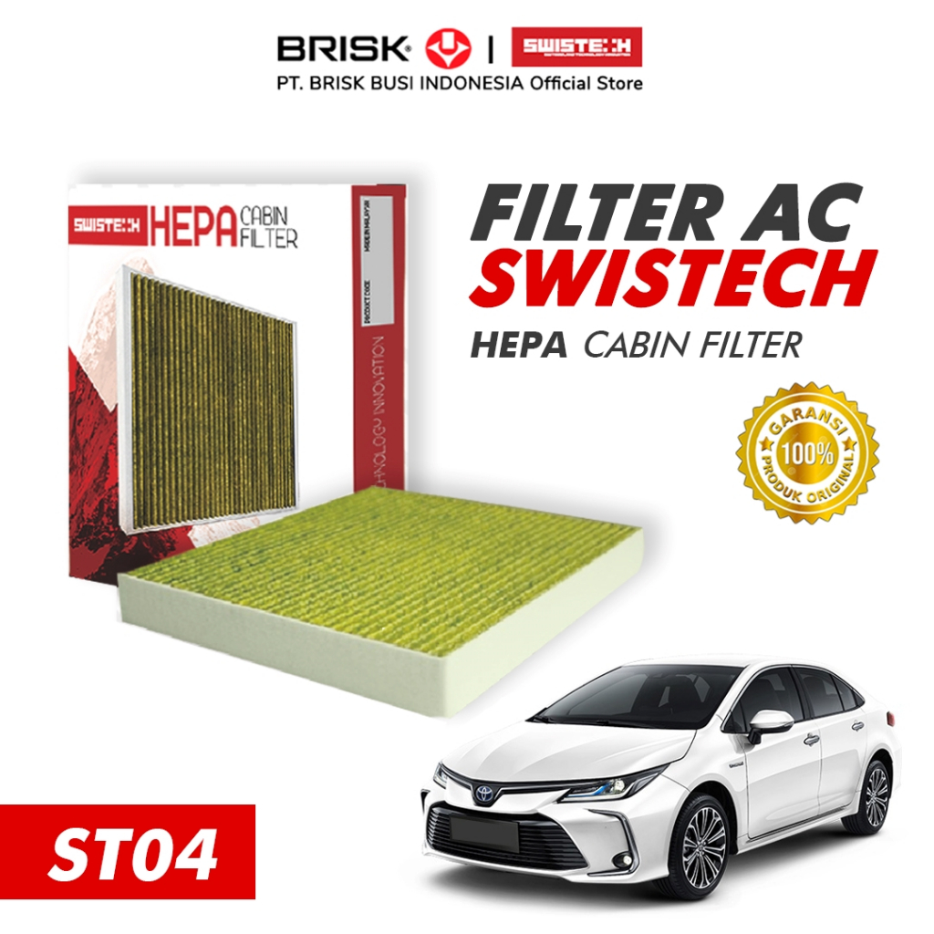 Jual Filter Kabin AC Mobil HEPA Toyota New Corolla Altis Swistech ST04 ...