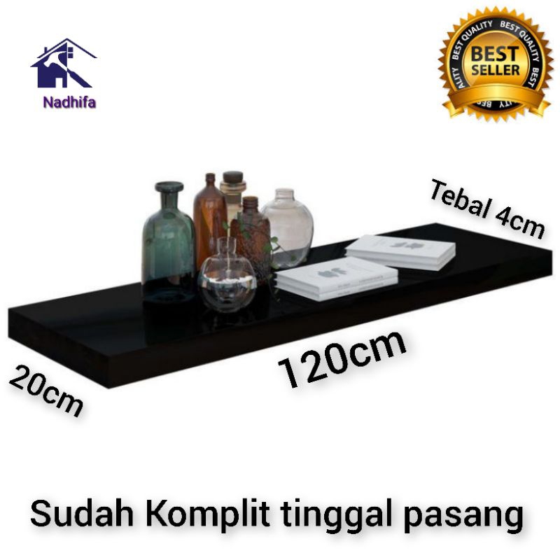 Jual Ambalan Dinding P120cm x L20cm x T4cm Termurah Di Ambalan Dinding ...