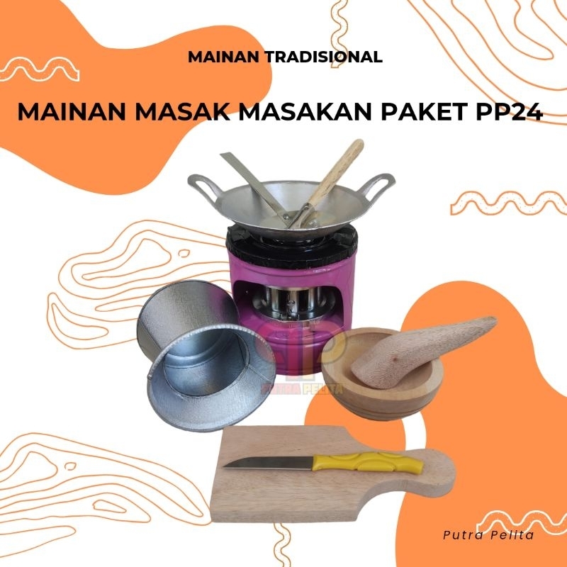 Jual MAINAN MASAK MASAKAN ANAK TRADISIONAL PAKET PP24 | Shopee Indonesia