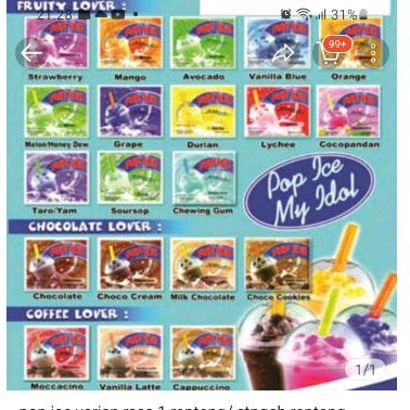Jual Pop Ice Renceng Isi 10 | Shopee Indonesia