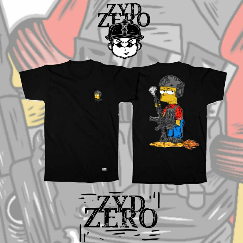 Jual zyd zero/kaos tactical/simpsons tactical/kaos polisi/kaos keren ...