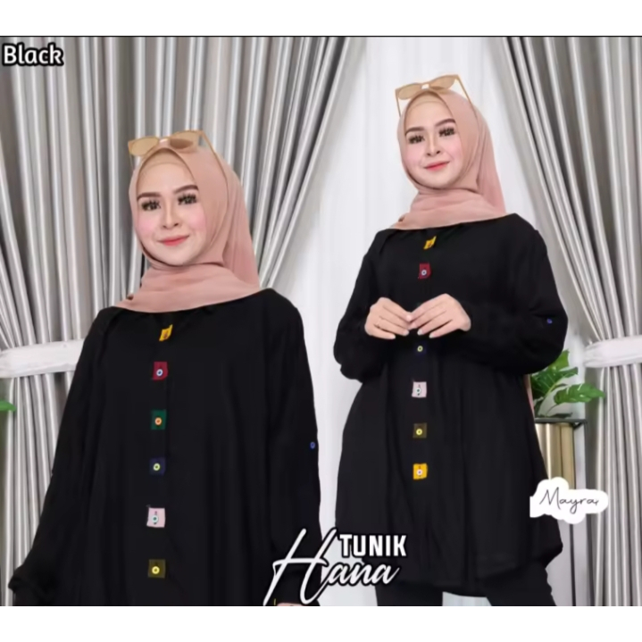 Jual ATASAN POLOS HANA ELEGAN ATASAN CEWE LENGAN PANJANG ATASAN CEWEK ...