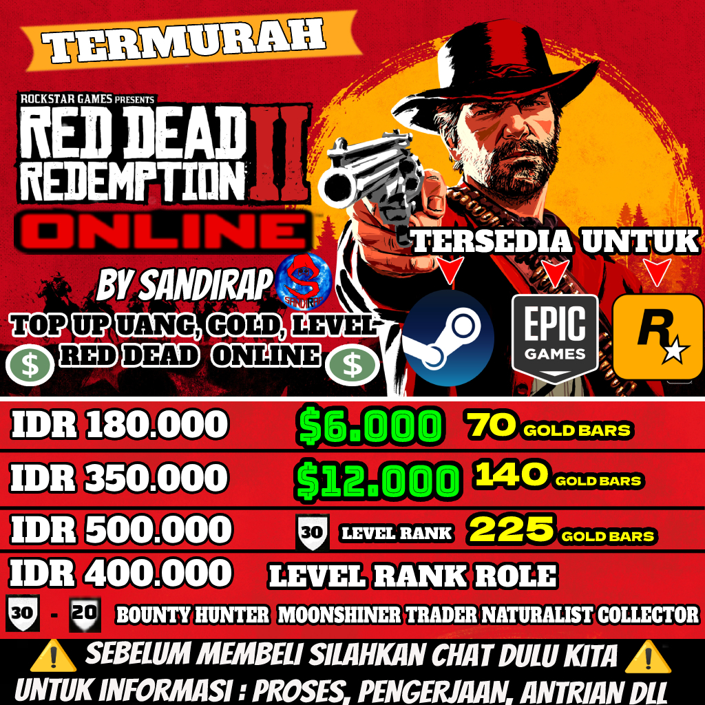 Jual Red Dead Redemption 2 | UANG RED DEAD ONLINE PC | Shopee Indonesia