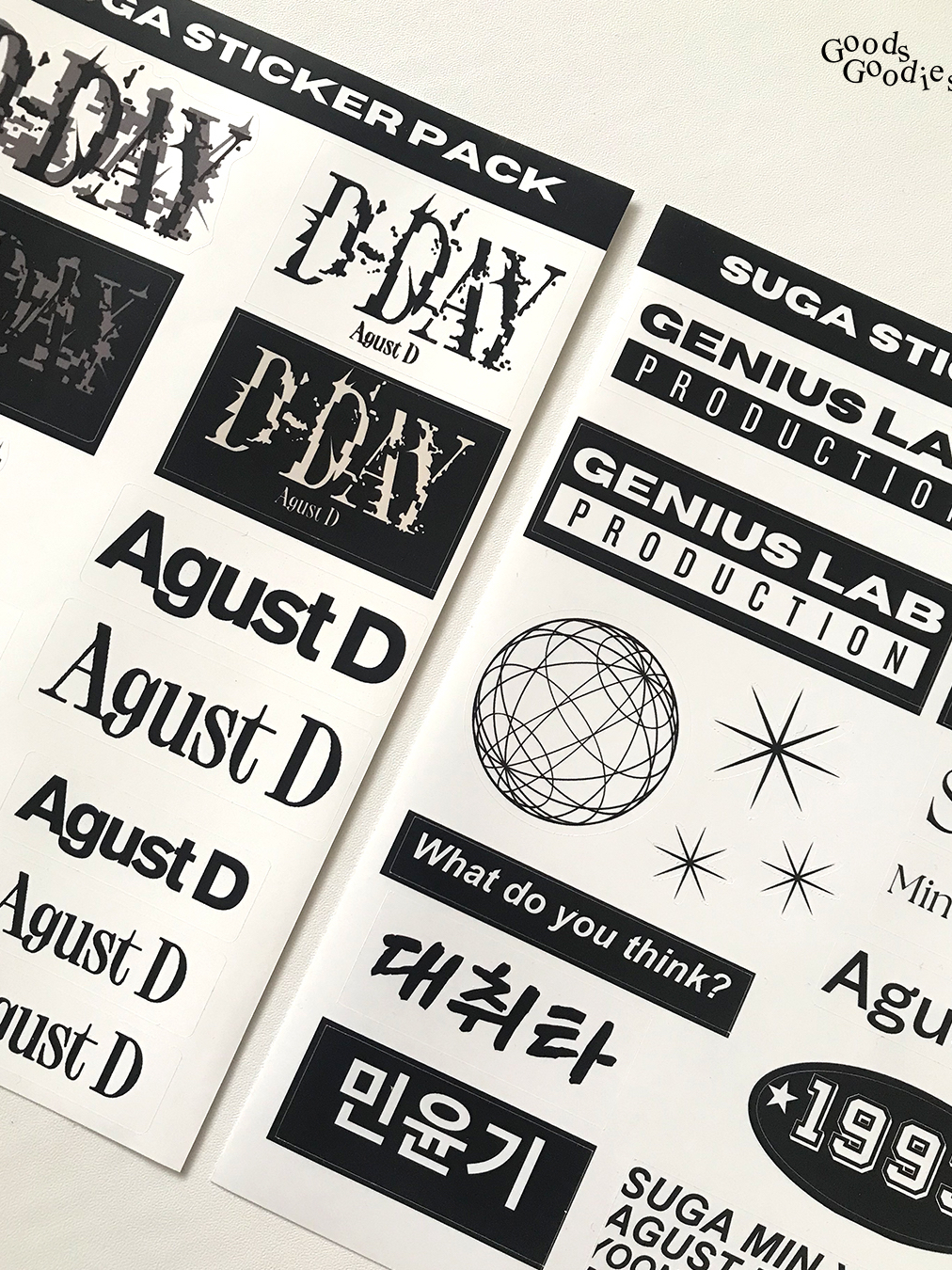 Jual goodsgoodies J-Hope Suga Sticker Pack Agust D D-Day Hope On The ...