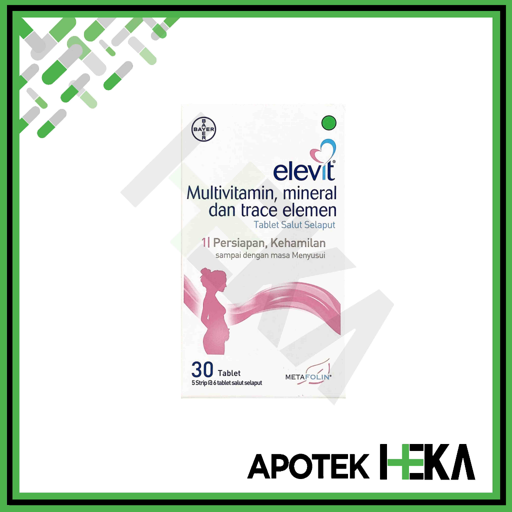 Jual Elevit Multivitamin, Mineral, dan Trace Elemen isi 30 - Vitamin ...