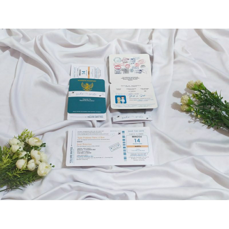 Jual Undangan Bentuk Passport Cantik | Shopee Indonesia