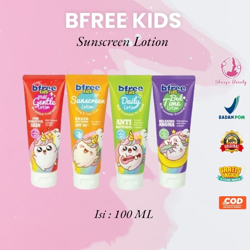 Jual Bfree Kids Sunscreen Lotion 100 ML | Shopee Indonesia