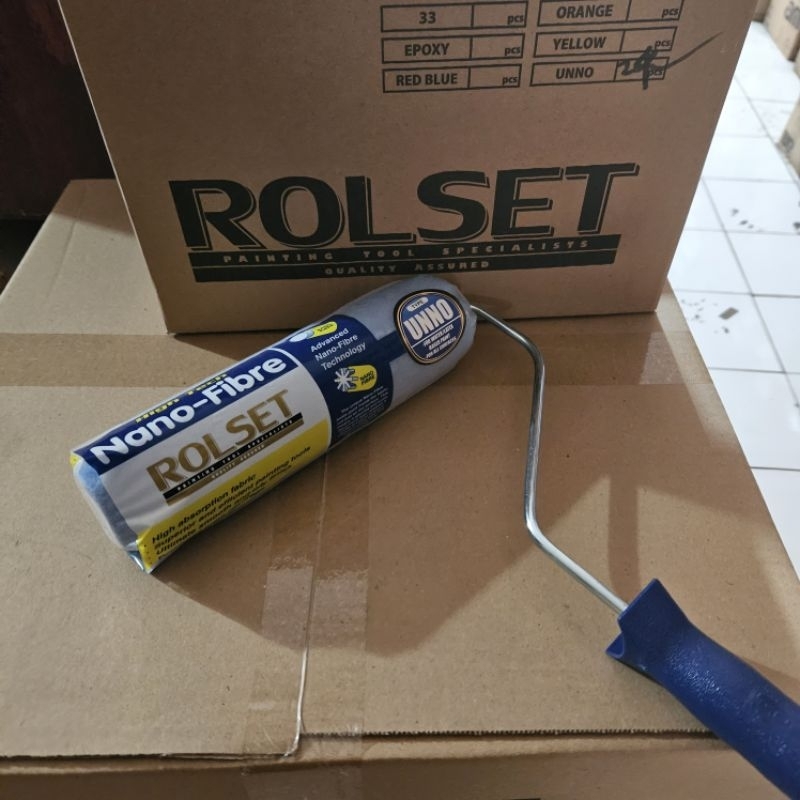 Jual KUAS ROLL ROLSET UNNO 9 INCH + HANDLE | Shopee Indonesia