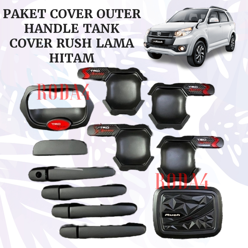 Jual Paket Lengkap Handle Outer Tank Cover Hitam Mobil Avanza Xenia Veloz Agya Ayla HRV BRV ...
