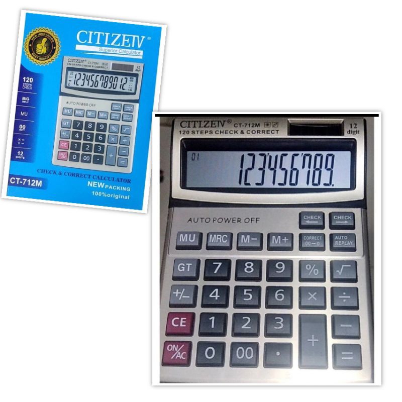 Jual Kalkulator Citizeiv ct 712 m Mirip Kalkulator Citizen | Shopee ...