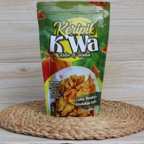 Jual Keripik Daun Kelor dan Waluh K'Wa 80 gr | Shopee Indonesia