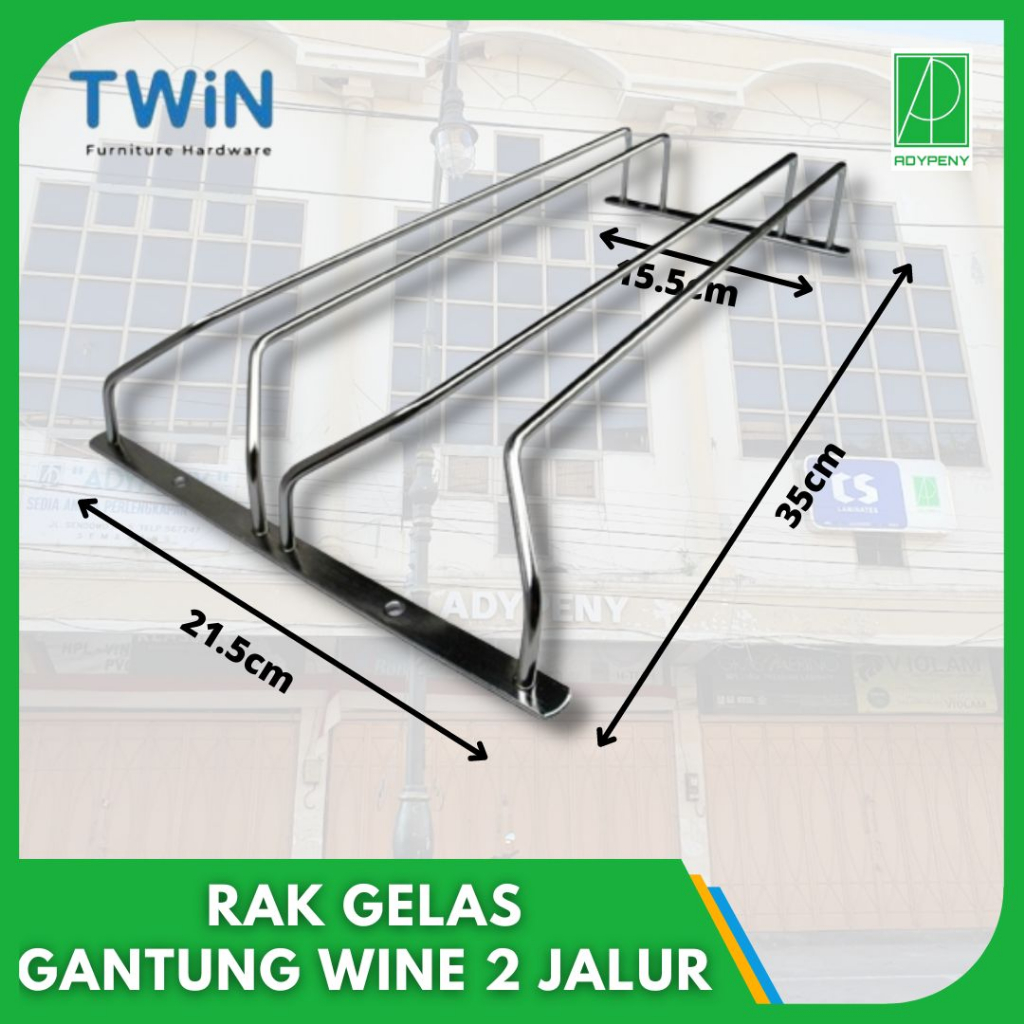 Jual Rak Gelas Gantung Wine Stainless Chrome Bar Cafe 1-4 Sap/Jalur Glass Holder | Shopee Indonesia