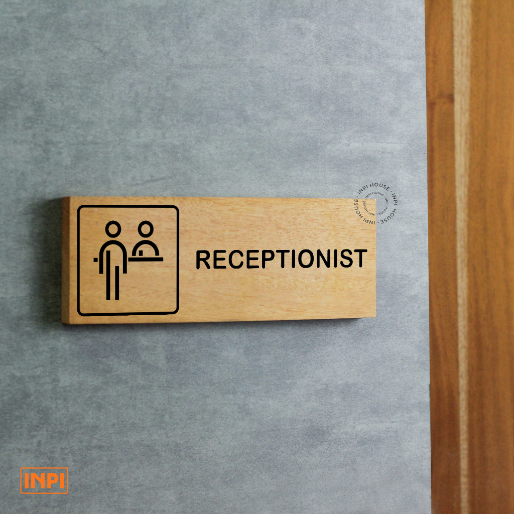 Jual sign system receptionist - wall sign - papan tanda meja ...