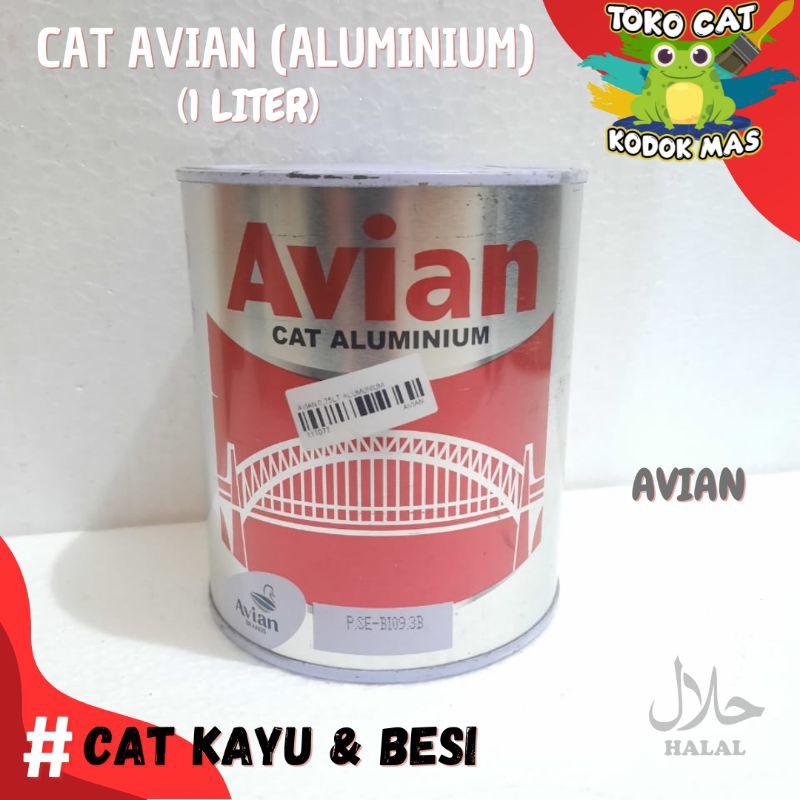 Jual CAT AVIAN ALUMUNIUM CHROME SILVER 0,75 LITER CAT BESI KAYU ...