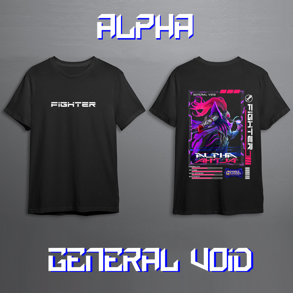 Jual KAOS MOBILE LEGEND HERO ALPHA SKIN GENERAL VOID SKIN TERBARU KAOS ...