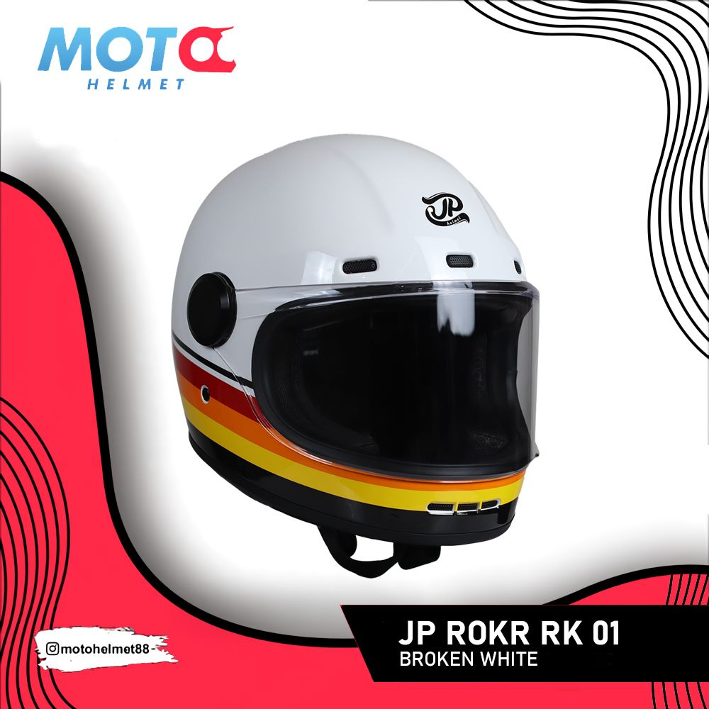 Jual Helm Fullface Retro JP Rokr - RK 01 | Shopee Indonesia