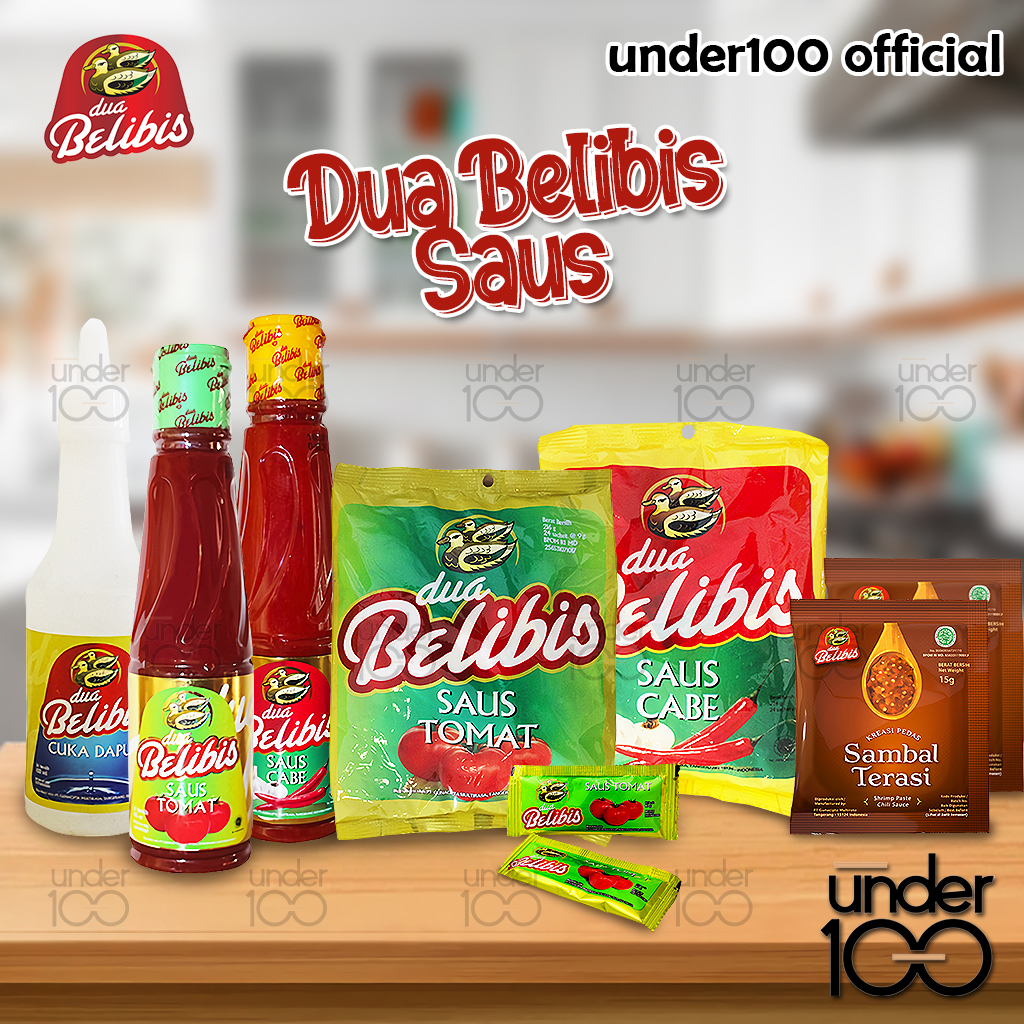 Jual Under100 DUA BELIBIS Saus Cabe Saus Tomat Sachet | Botol | Cuka ...
