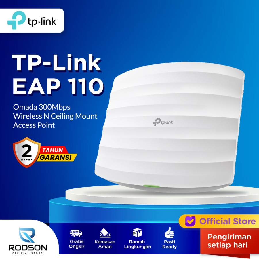 Jual TP Link EAP110 Omada 300Mbps Wireless N Ceiling Mount Access Point ...