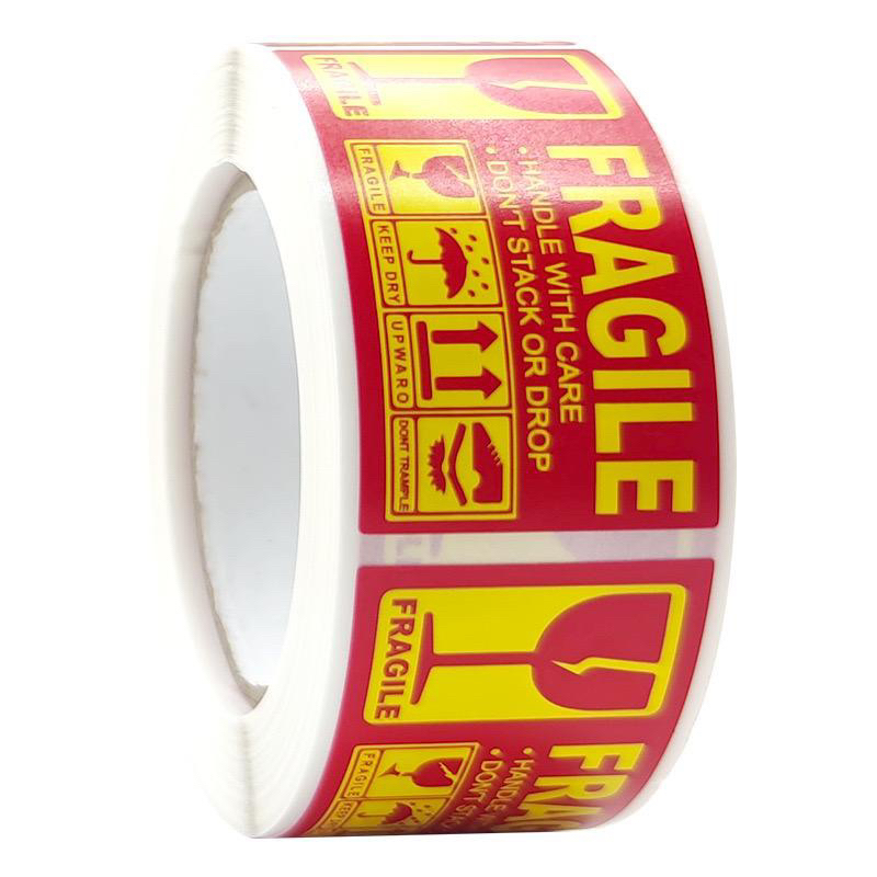 Jual (1 ROLL ISI 250) STICKER FRAGILE ROLL | STICKER AWAS PECAH ...