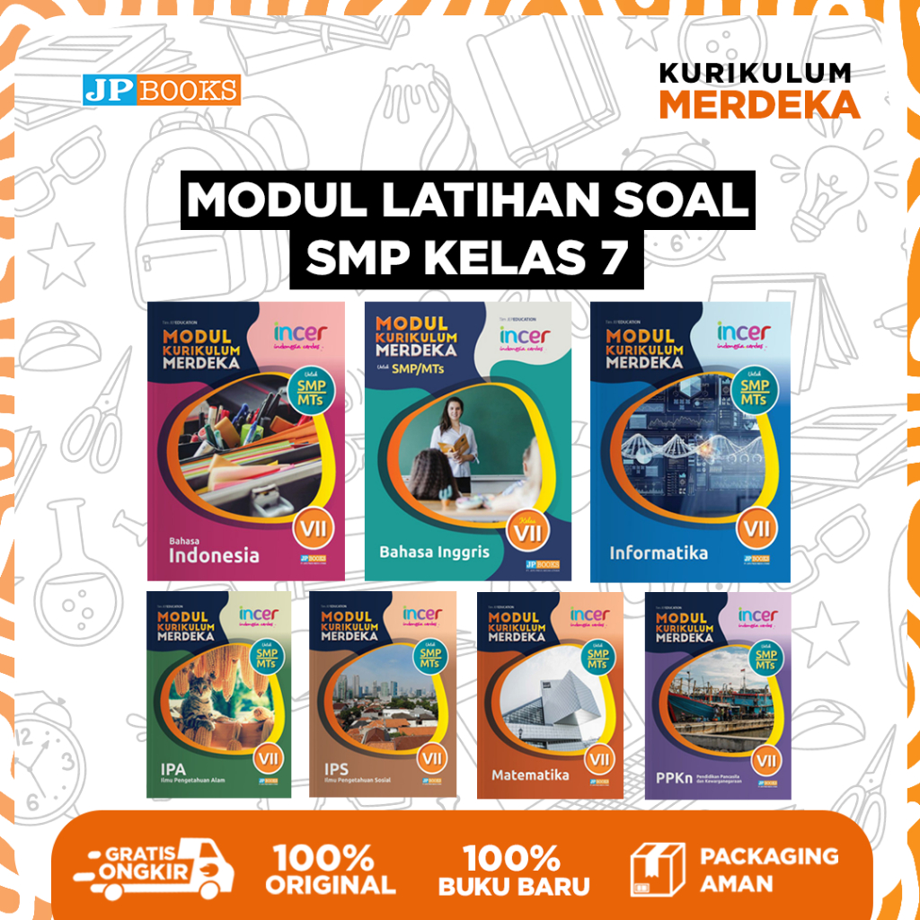 Jual JP Books - Modul Incer [GAB] Kurmer Latihan Soal SMP Kelas 7 ...