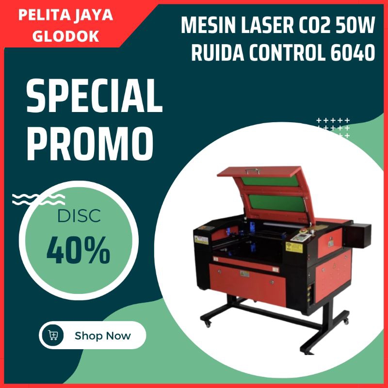 Jual MESIN LASER CO2 50W RUIDA CONTROL 6040 | Shopee Indonesia