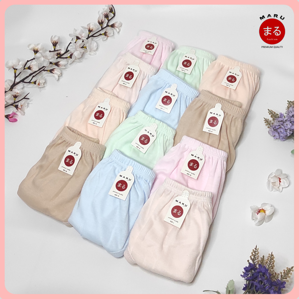 Jual 6 PCS & 12 PCS Celana Dalam Wanita Lusinan Jumbo Bumil Polos Big Size DK Halus (Uk L XL 3L ...