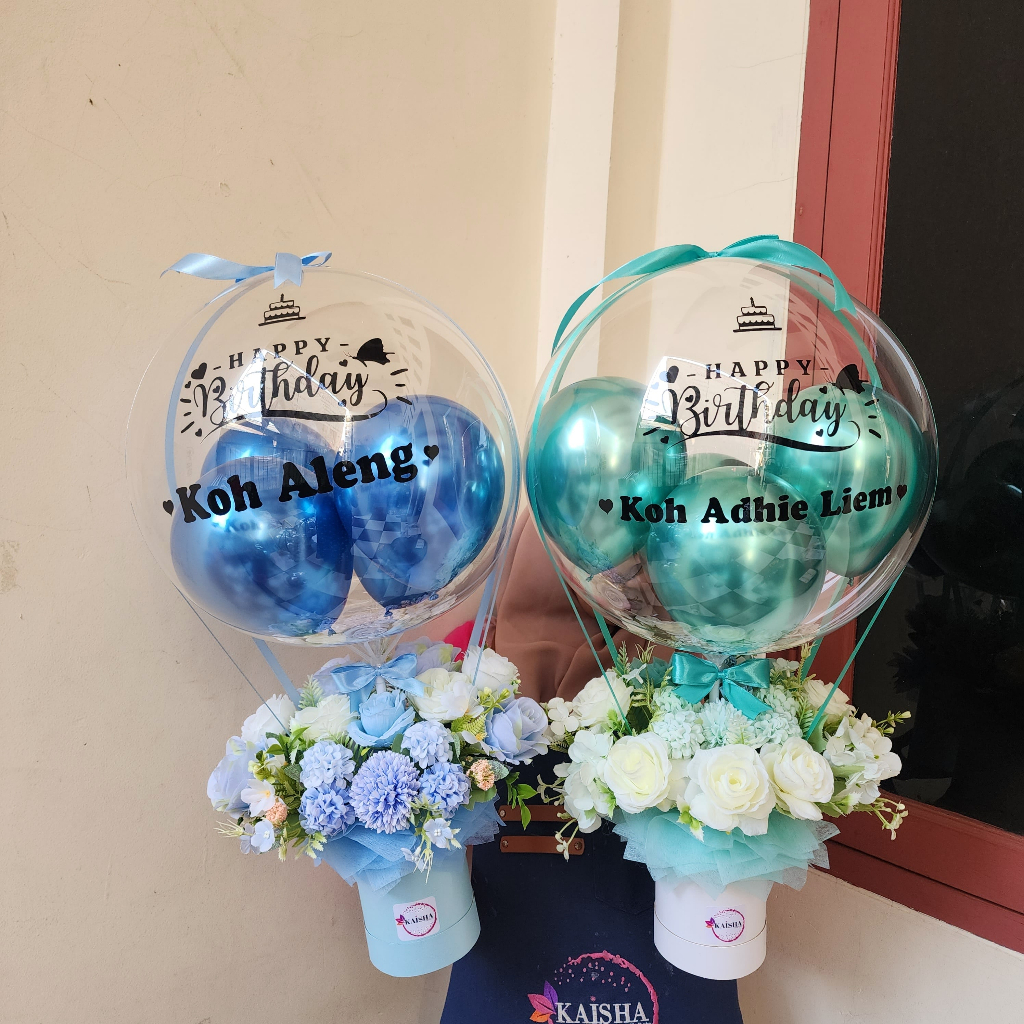Jual Bucket Balon Bunga ARTIFICIAL Bloom Box Flower Bouquet Bunga buket ...