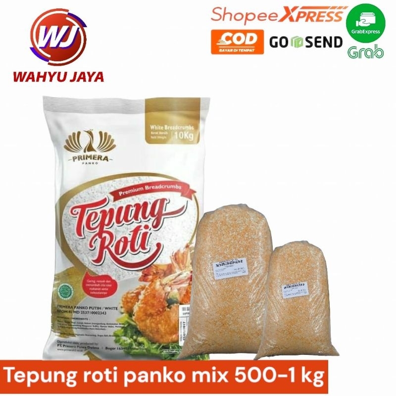 Jual Tepung Roti Panko Mix Repack Ukuran 500gram-1Kg | Shopee Indonesia