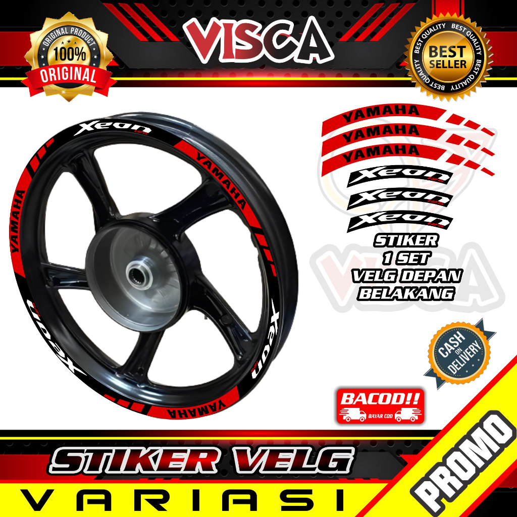 Jual Stiker Velg List Velg Motor Stiker Velg Sticker Velg XEON 125 ...