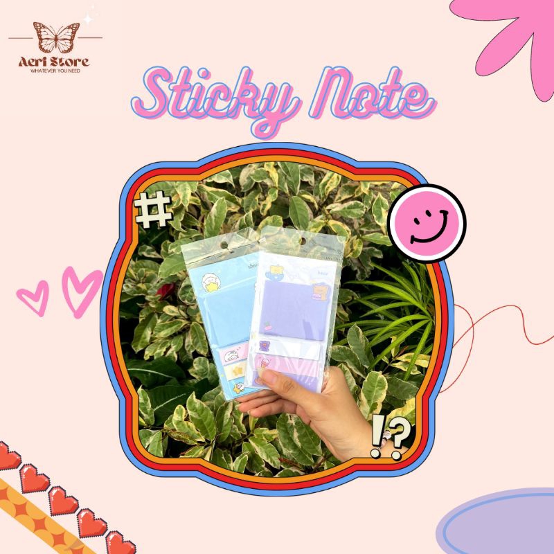 Jual (READY STOCK) Sticky Notes | Catatan Kecil | Memo Lucu | Shopee ...