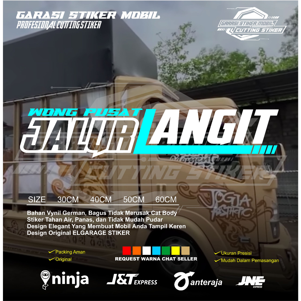Jual Stiker sticker kaca jalur langit stiker variasi kaca mobil truk ...