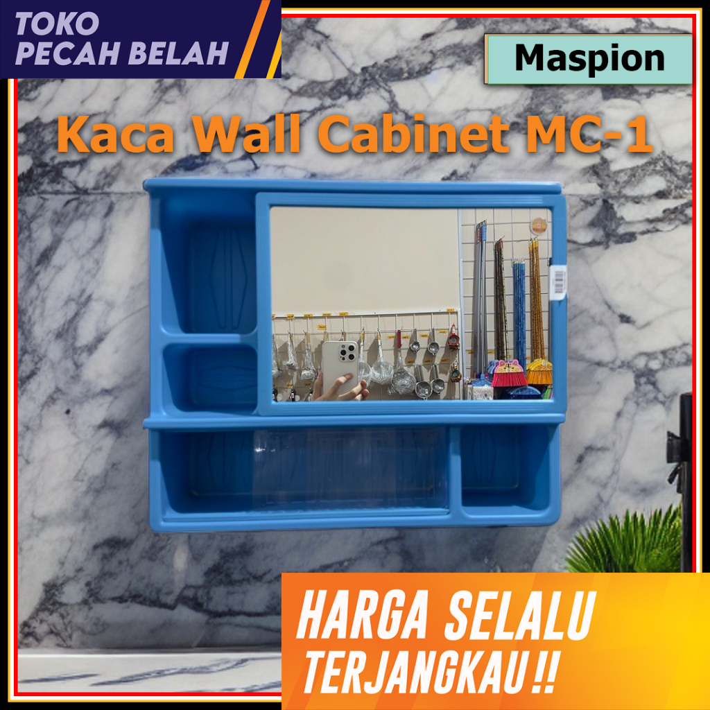 Jual MASPION MIRROR BOX CABINET / TEMPAT SABUN Wall Cabinet MC-1 ...
